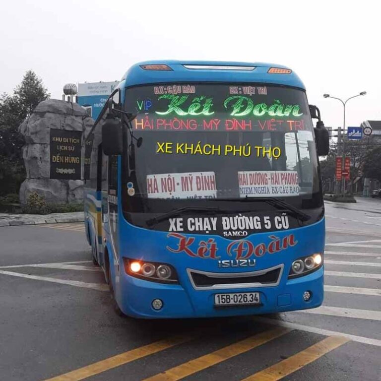 Nhà xe Kết Đoàn Hải Phòng Việt Trì - Số điện thoại chi tiết
